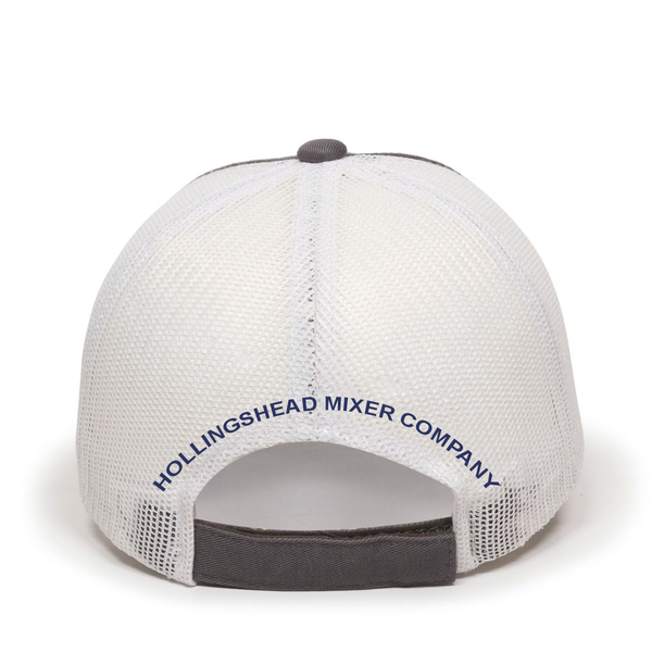 HMC Grey/White Unstructured Mesh Back Cap – SRM Company Store